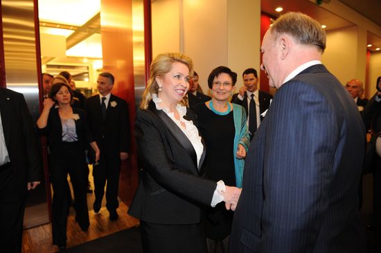 Russian First Lady Svetlana Medvedev Welcomed Editorial Stock Photo ...