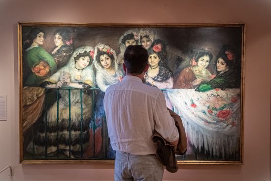 Person Looks Artwork Spanish Artist Ricard Editorial Stock Photo ...