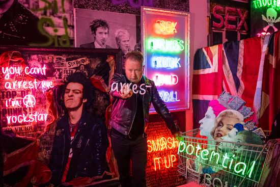 Artist Illuminati Neon Aka Mark Sloper Editorial Stock Photo - Stock ...