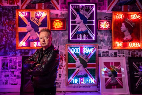 Artist Illuminati Neon Aka Mark Sloper Editorial Stock Photo - Stock ...