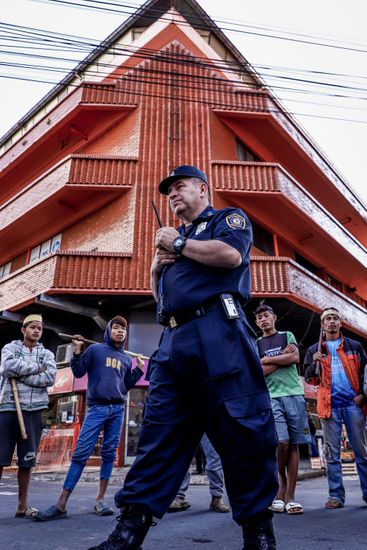 Police Officer Walks Front Indigenous People Editorial Stock Photo ...