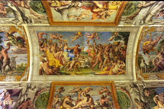 Gallery Carracci Palazzo Farnese Frescoes Loves Editorial Stock Photo ...