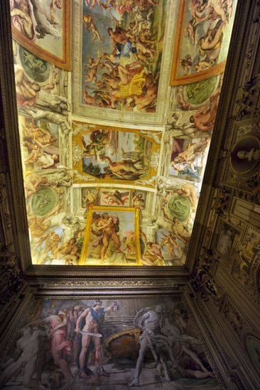 Gallery Carracci Palazzo Farnese Frescoes Loves Editorial Stock Photo ...