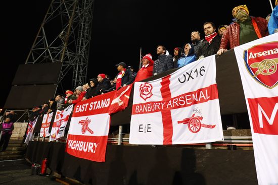 Arsenal Fans Watch On Stands Editorial Stock Photo - Stock Image ...