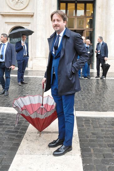 Manlio Messina Arrive Italian Parliament Inaugural Editorial Stock ...
