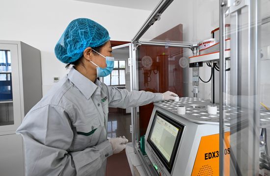 Staff Worker Conducts Heavy Metal Content Editorial Stock Photo - Stock ...