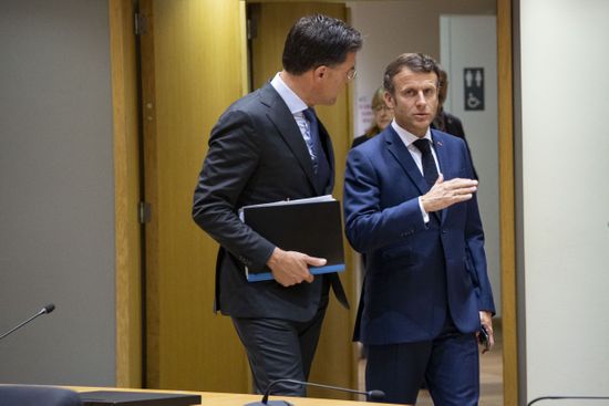 Emmanuel Macron President France Seen Talking Editorial Stock Photo ...