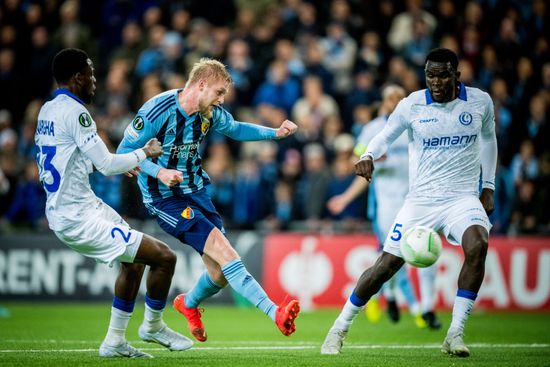 Gents Jordan Torunarigha Djurgardens Kalle Holmberg Editorial Stock ...
