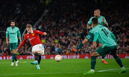 Manchester Uniteds Scott Mctominay Takes Shot Editorial Stock Photo ...