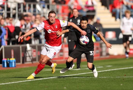 Tom Eaves Rotherham United Yuta Nakayama Editorial Stock Photo - Stock ...