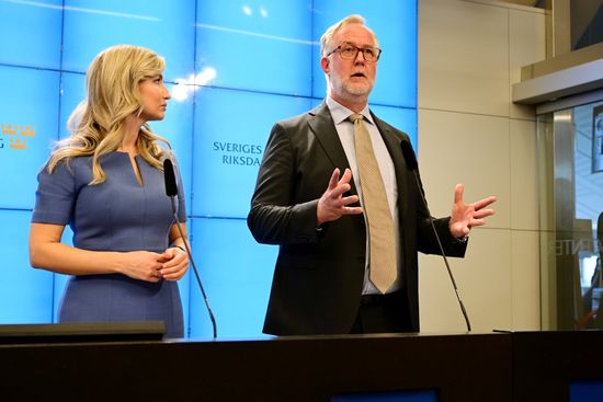 Ebba Busch Leader Christian Democrats Johan Editorial Stock Photo ...