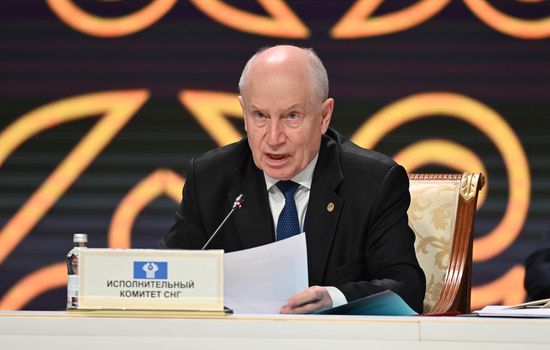 Cis Executive Secretary Sergei Lebedev Attends Editorial Stock Photo ...