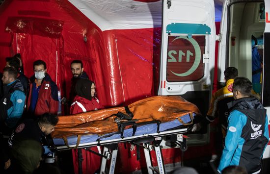 Paramedics Transport Body Explosion Site After Editorial Stock Photo ...