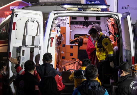 Paramedics Transport Body Explosion Site After Editorial Stock Photo ...