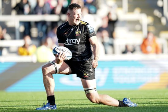 Lewis Pearson Exeter Chiefs Scores Try Editorial Stock Photo - Stock ...