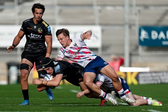 Ben Grubb Exeter Chiefs Tackled Editorial Stock Photo - Stock Image ...