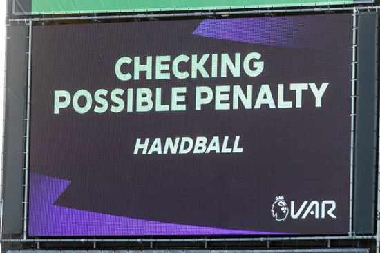 Checking Var Penalty Nottingham Forest During Editorial Stock Photo ...