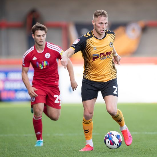 Cameron Norman Newport County Controls Ball Editorial Stock Photo ...