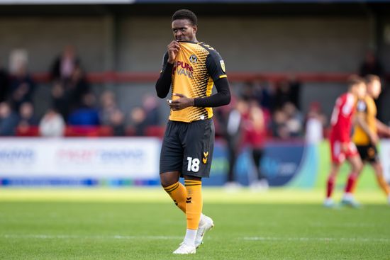 Chanka Zimba Newport County Editorial Stock Photo - Stock Image ...