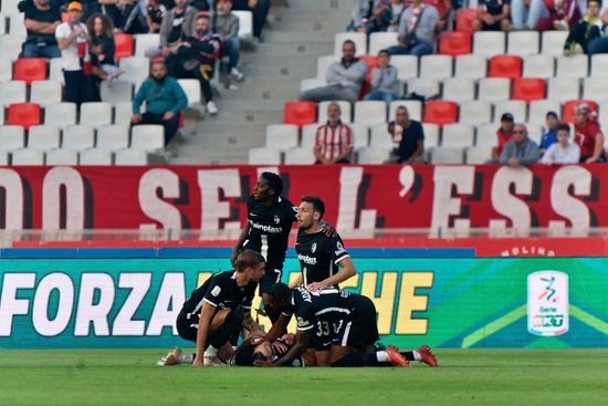 Lorenzo Simic Ascoli Calcio Celebrates After Editorial Stock Photo ...