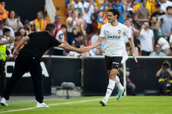 Edison Cavani Valencia Cf Celebrate After Editorial Stock Photo - Stock ...