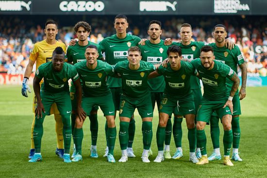 Elche Cf Players Line Team Photo Editorial Stock Photo - Stock Image ...