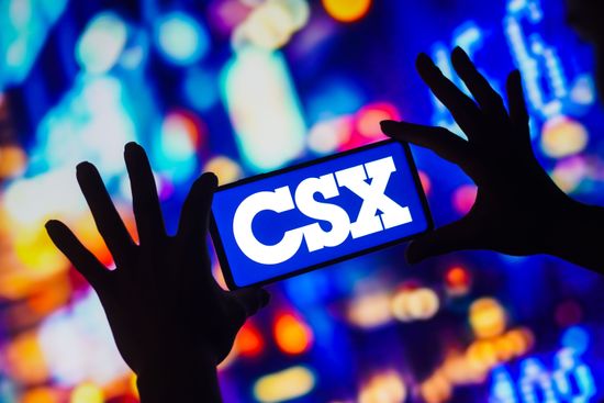 This Photo Illustration Csx Corporation Logo Editorial Stock Photo ...