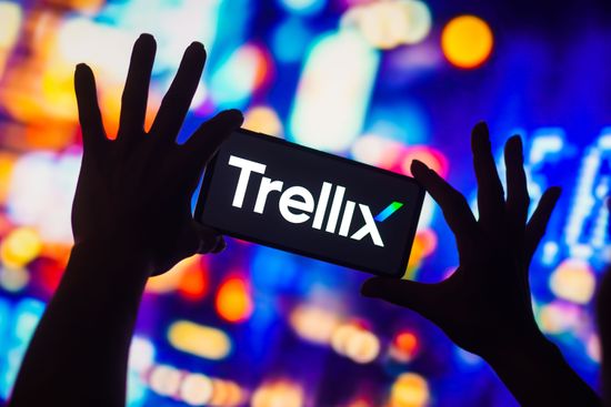 This Photo Illustration Trellix Logo Displayed Editorial Stock Photo ...