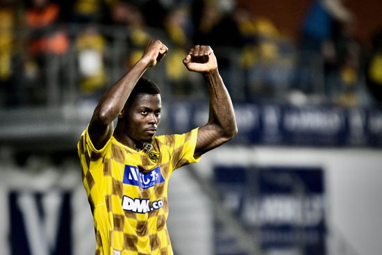 Stvvs Frank Boya Celebrates After Scoring Editorial Stock Photo - Stock ...