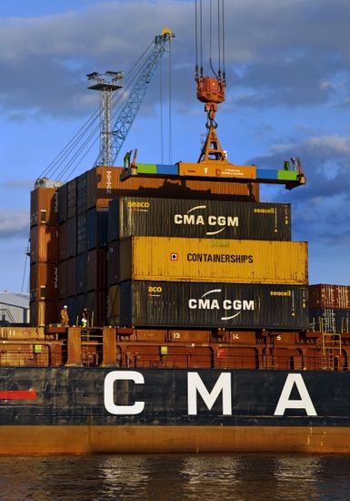 Container Ship Loading Steinwerder Harbour Southwest Editorial Stock ...