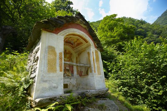 Rustic Mountain Peasant Village Corippo Stone Editorial Stock Photo ...