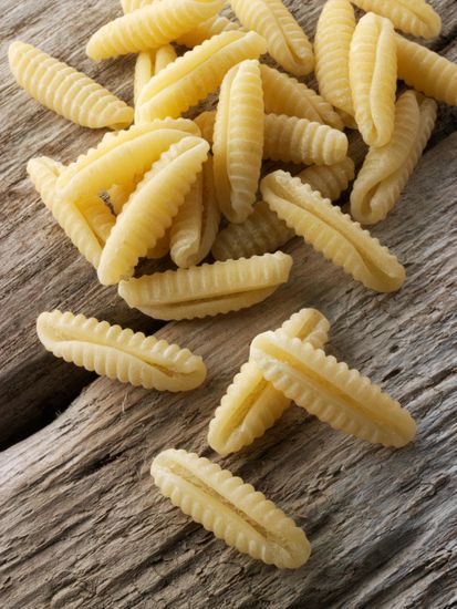 Traditional Dried Malloreddus Sardi Pasta Close Editorial Stock Photo ...