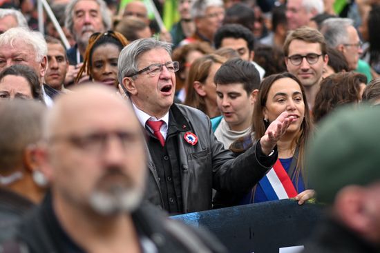 Jean Luc Melenchon During Rally Against Editorial Stock Photo - Stock ...