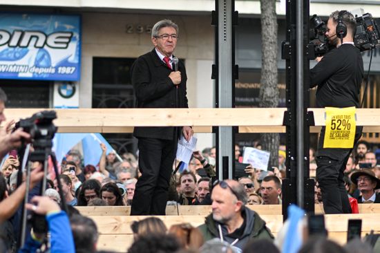 Jean Luc Melenchon During Rally Against Editorial Stock Photo - Stock ...