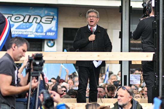 Jean Luc Melenchon During Rally Against Editorial Stock Photo - Stock ...