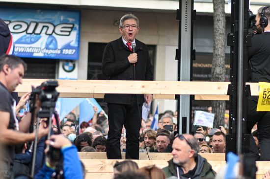 Jean Luc Melenchon During Rally Against Editorial Stock Photo - Stock ...