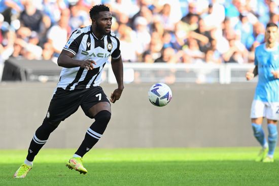 Isaac Success Udinese Olimpico Stadium Roma Editorial Stock Photo ...