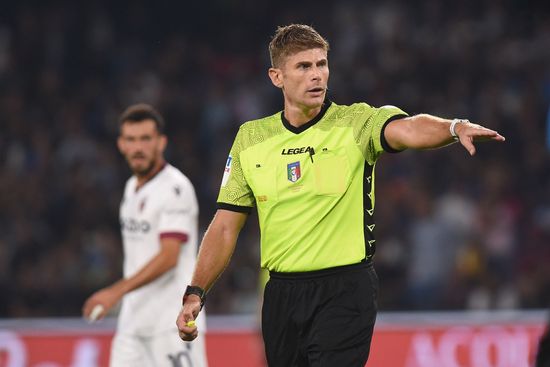 Referee Francesco Cosso During Serie Match Editorial Stock Photo ...