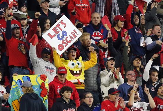 Cleveland Guardians Fans Cheer Guardians Right Editorial Stock Photo ...