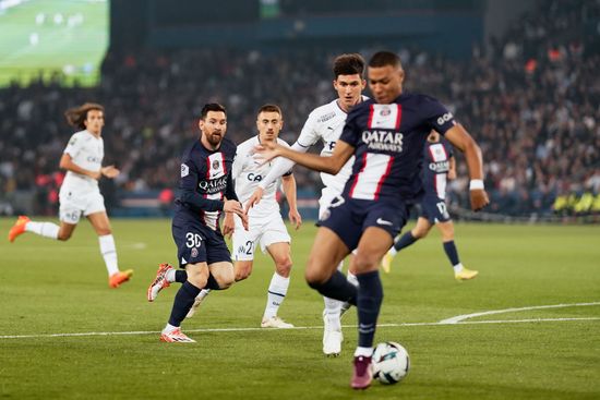 Lionel Messi Psg Runs On Back Editorial Stock Photo - Stock Image ...