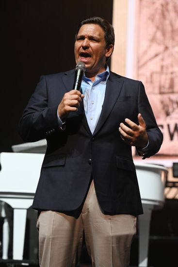 Florida Governor Ron Desantis Speaks On Editorial Stock Photo - Stock ...