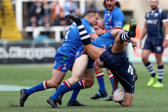 Scotlands Matty Russell Tackled By Italys Editorial Stock Photo - Stock ...