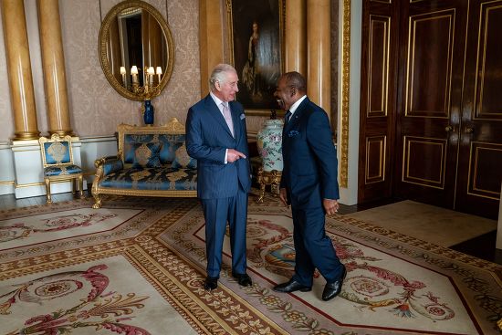 King Charles Iii Meeting President Gabon Editorial Stock Photo - Stock ...