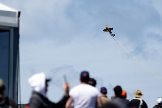 Red Bull Stunt Plane Entertains Crowd Editorial Stock Photo - Stock ...