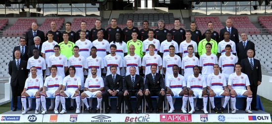Olympique Lyons Soccer Squad Poses Team Editorial Stock Photo - Stock ...