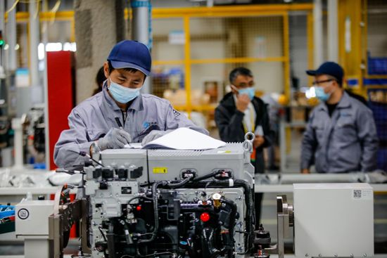 Employee Works Sinohytec Fuel Cell Engine Editorial Stock Photo - Stock ...