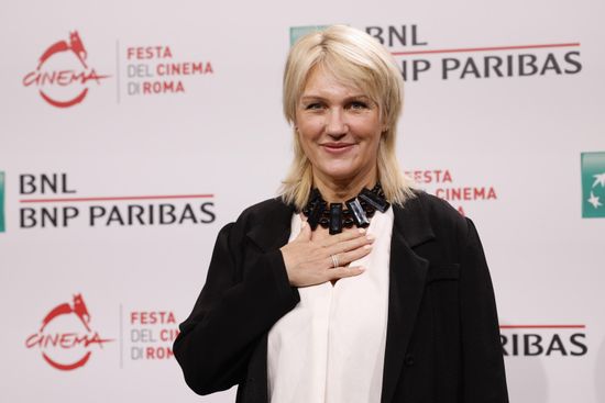 Italian Director Cinzia Bomoll Poses During Editorial Stock Photo ...