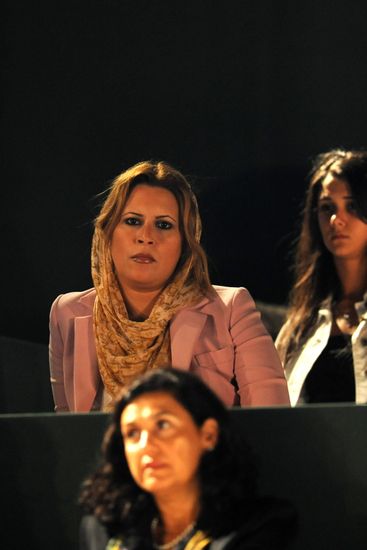 Libyan Leader Muammar Gaddafis Daughter Aisha Editorial Stock Photo ...