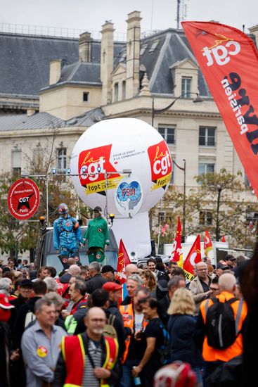 Demonstration By Employees Call Cgt Fo Editorial Stock Photo - Stock ...
