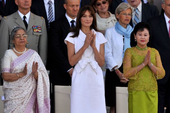 Indian First Lady Gursharan Kaur French Editorial Stock Photo - Stock ...